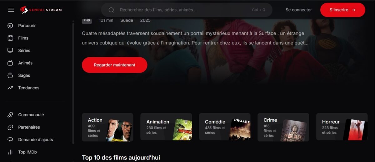 Senpai-stream : quelle est la nouvelle adresse 2025